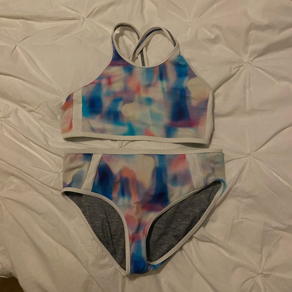 Athleta | Swim | Athleta Girl Reversible Tyedye Bikini Girls Xxl | Poshmark